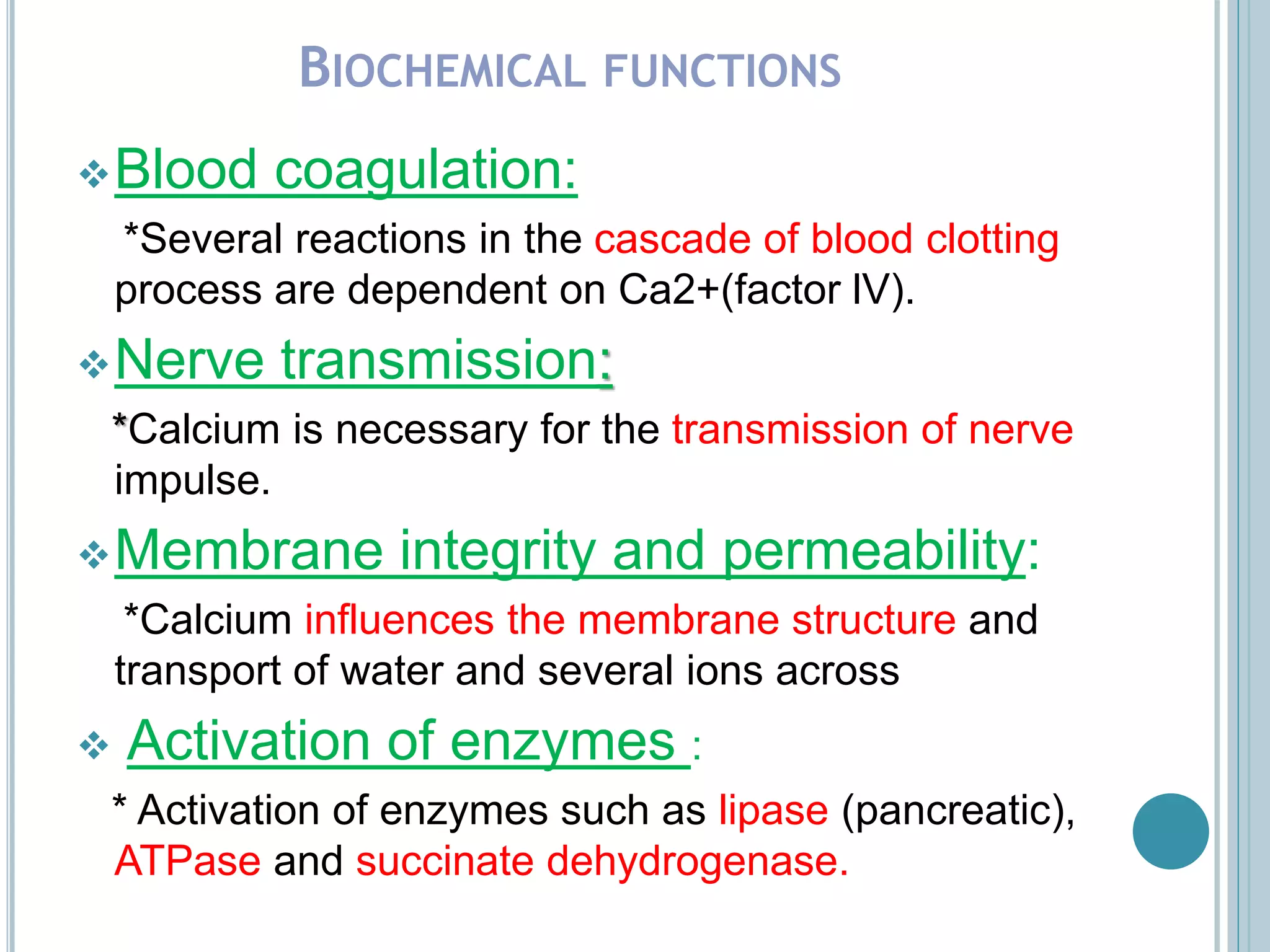CALCIUM AND ITS CLINICAL IIMPORTANCE | PPTX