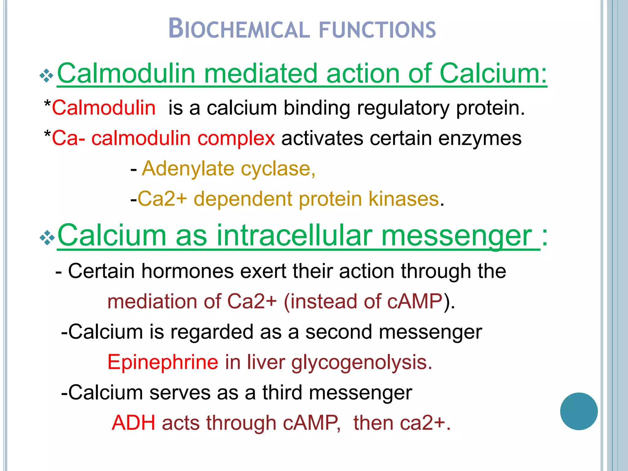 CALCIUM AND ITS CLINICAL IIMPORTANCE | PPTX