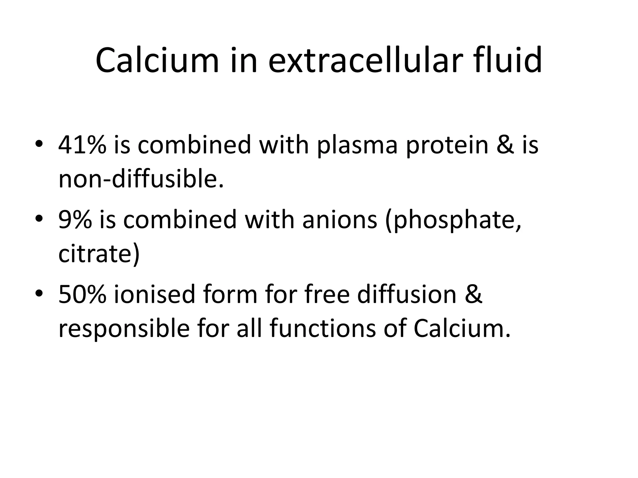 Calcium - an overview | PPTX