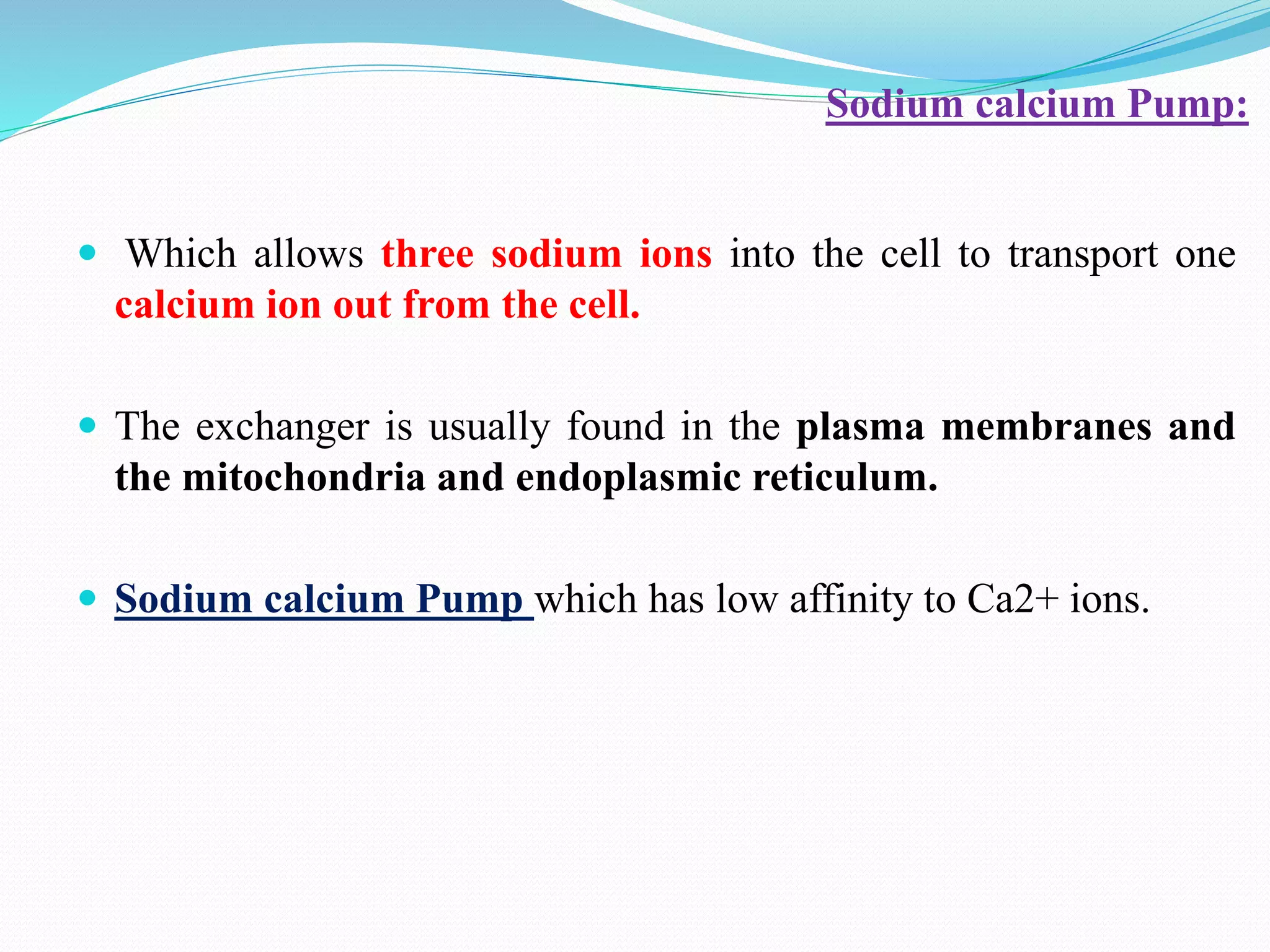 Calcium atpase pumps | PPTX