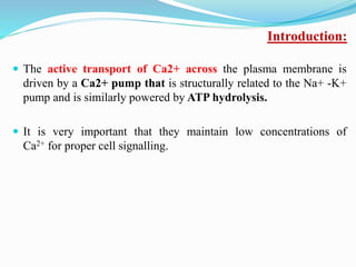 Calcium atpase pumps | PPTX