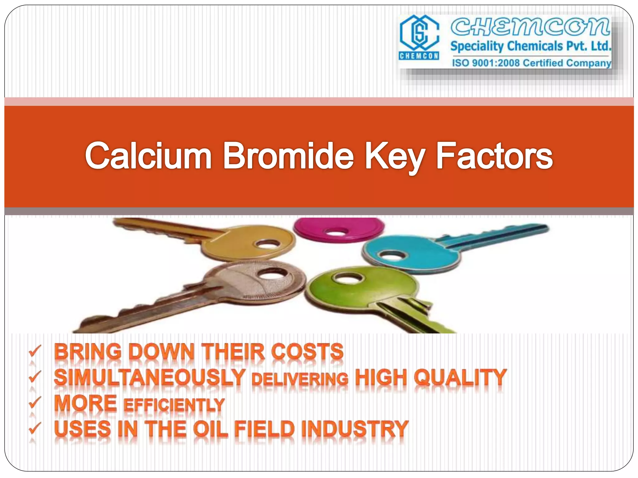 Calcium bromide solution | PPSX