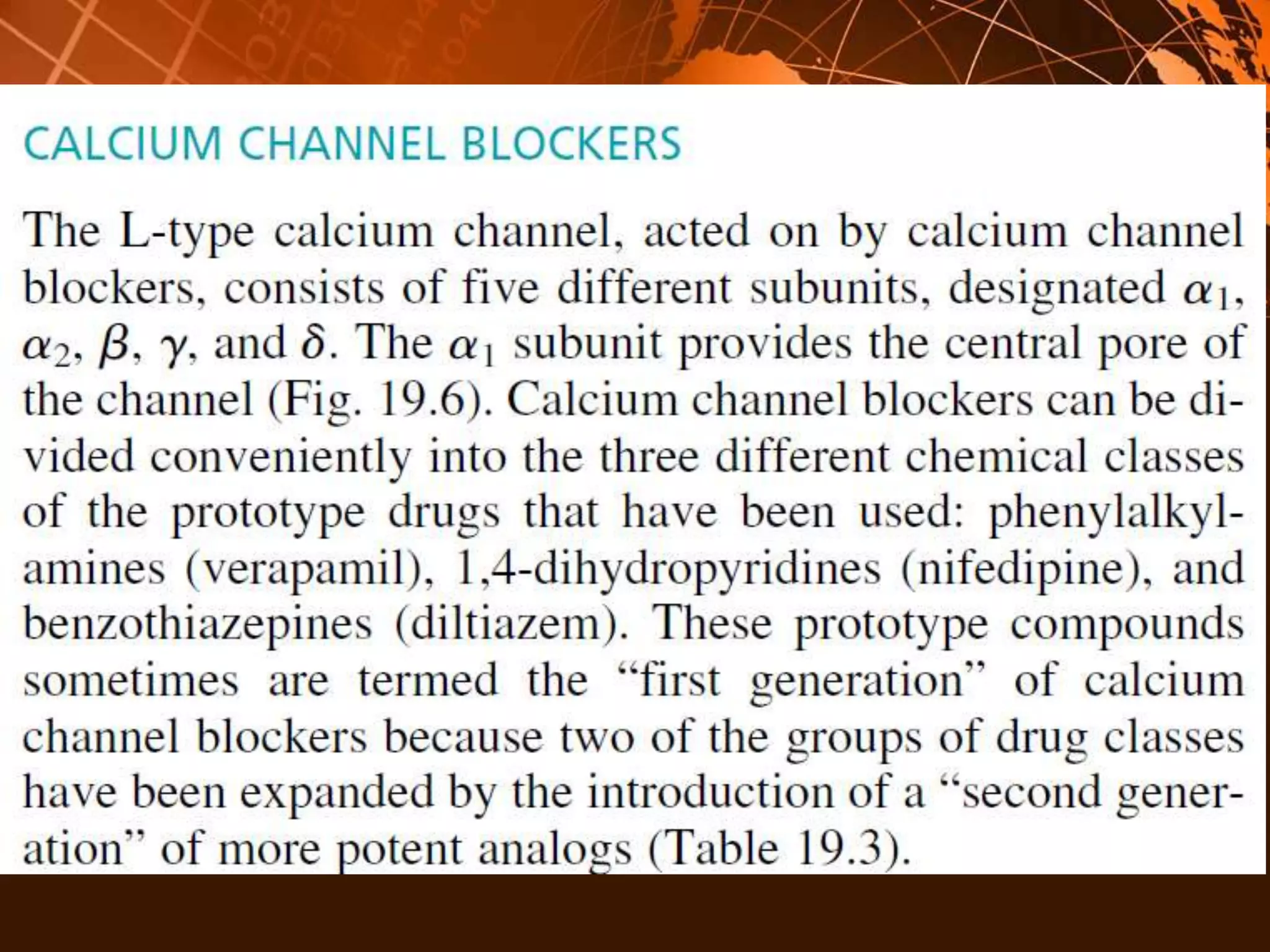 Medicinal Chemistry of Calcium Channel Blockers | PPTX