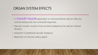 Calcium channel blockers | PPTX