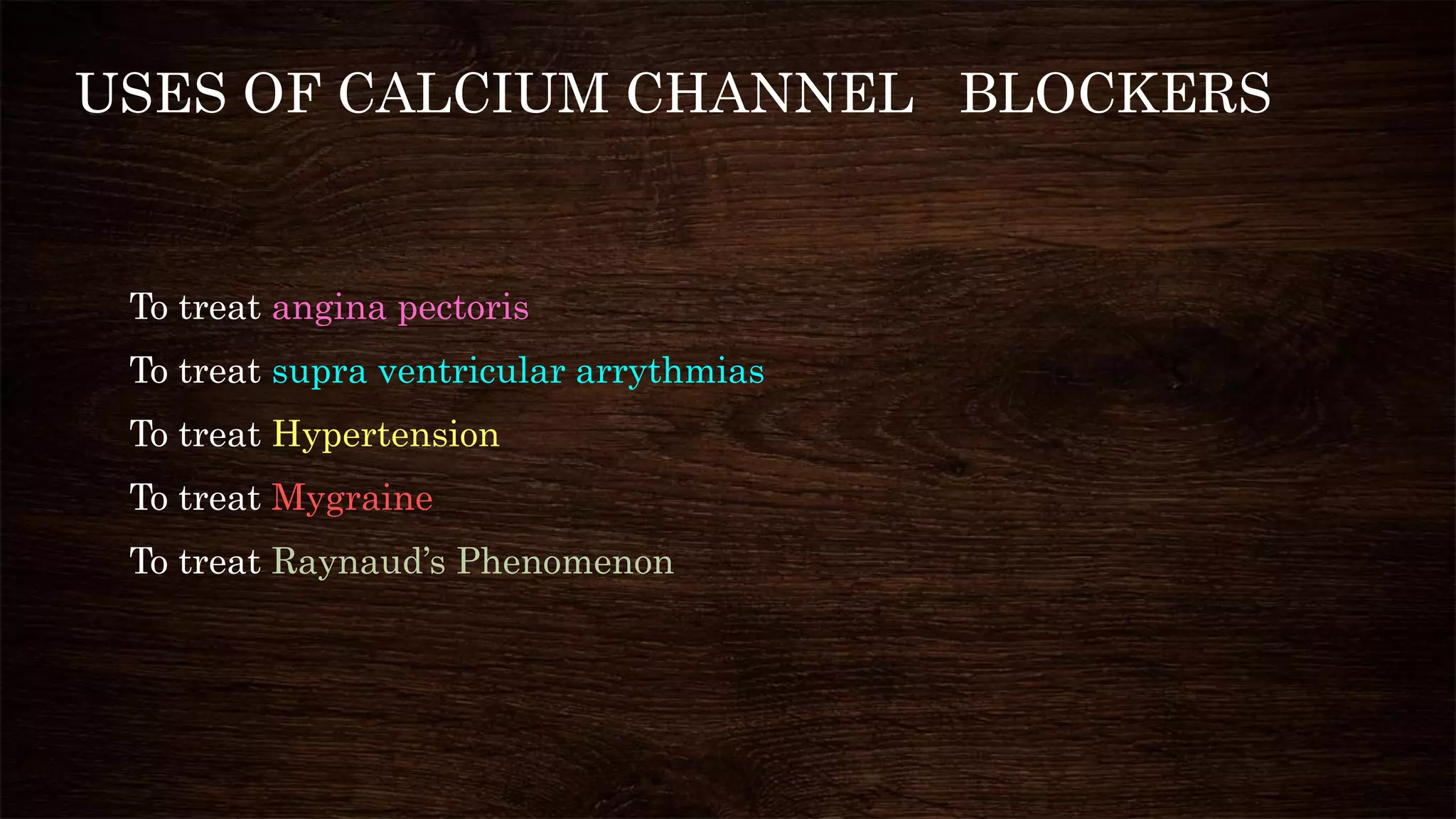 Calcium channel blockers | PPTX