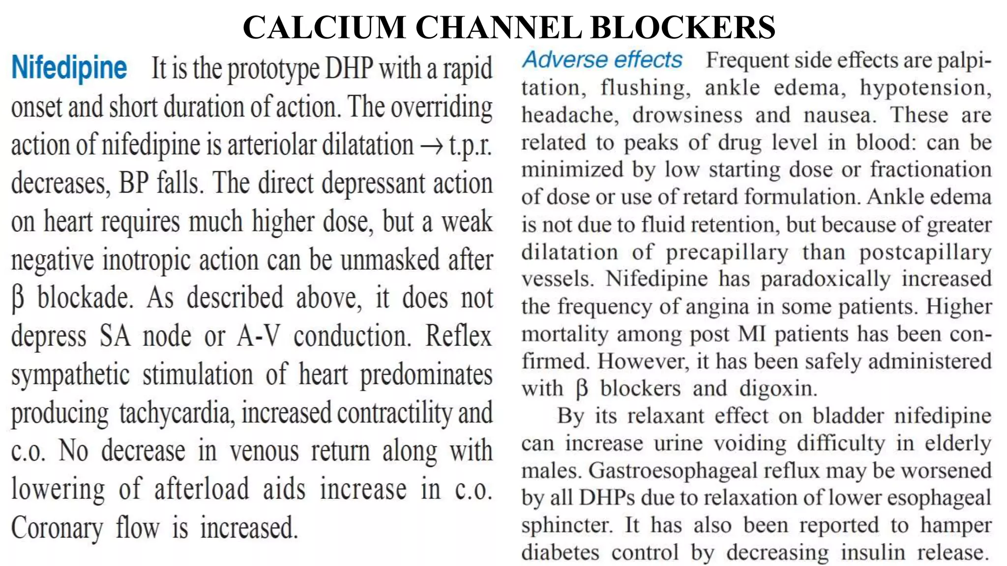 Calcium channel blockers.pptx | Chemistry | Science
