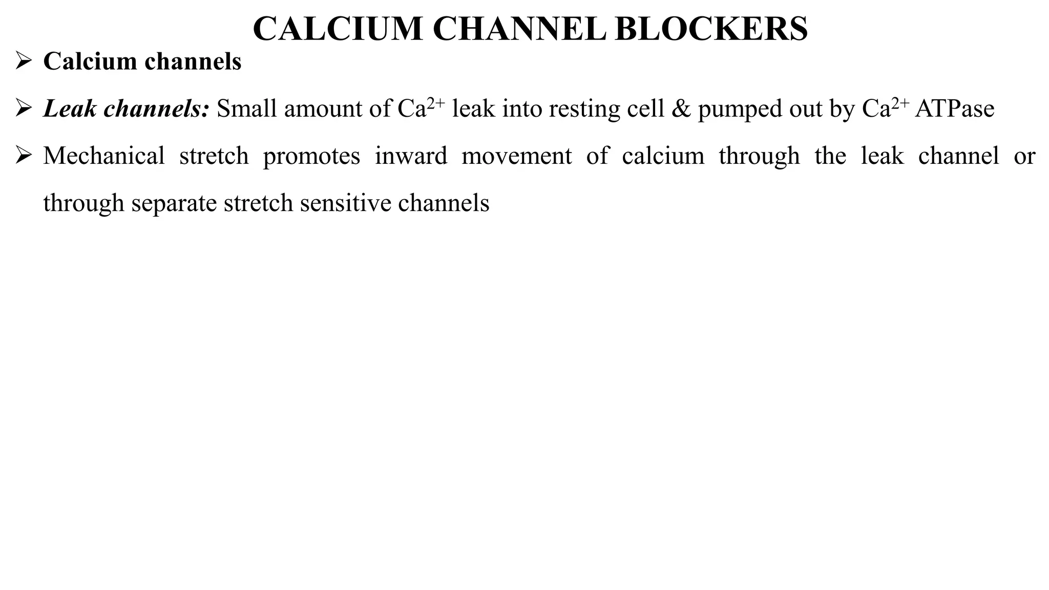 Calcium channel blockers.pptx | Chemistry | Science