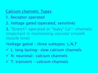 calcium channel blockers .m | PPT