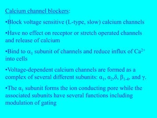 calcium channel blockers .m | PPT