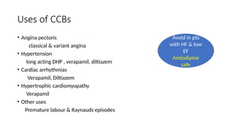 Pharmacology of Calcium Channel Blockers | PPTX