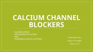 Calcium channel blockers- Cardiovascular system drugs.pptx