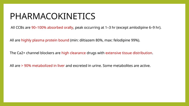 Calcium channel blockers- Cardiovascular system drugs.pptx