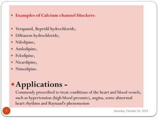 Calcium channel blockers calcium channel antagonists or calcium ...