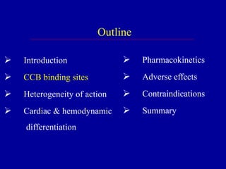 Calcium channel blockers (1) | PPTX