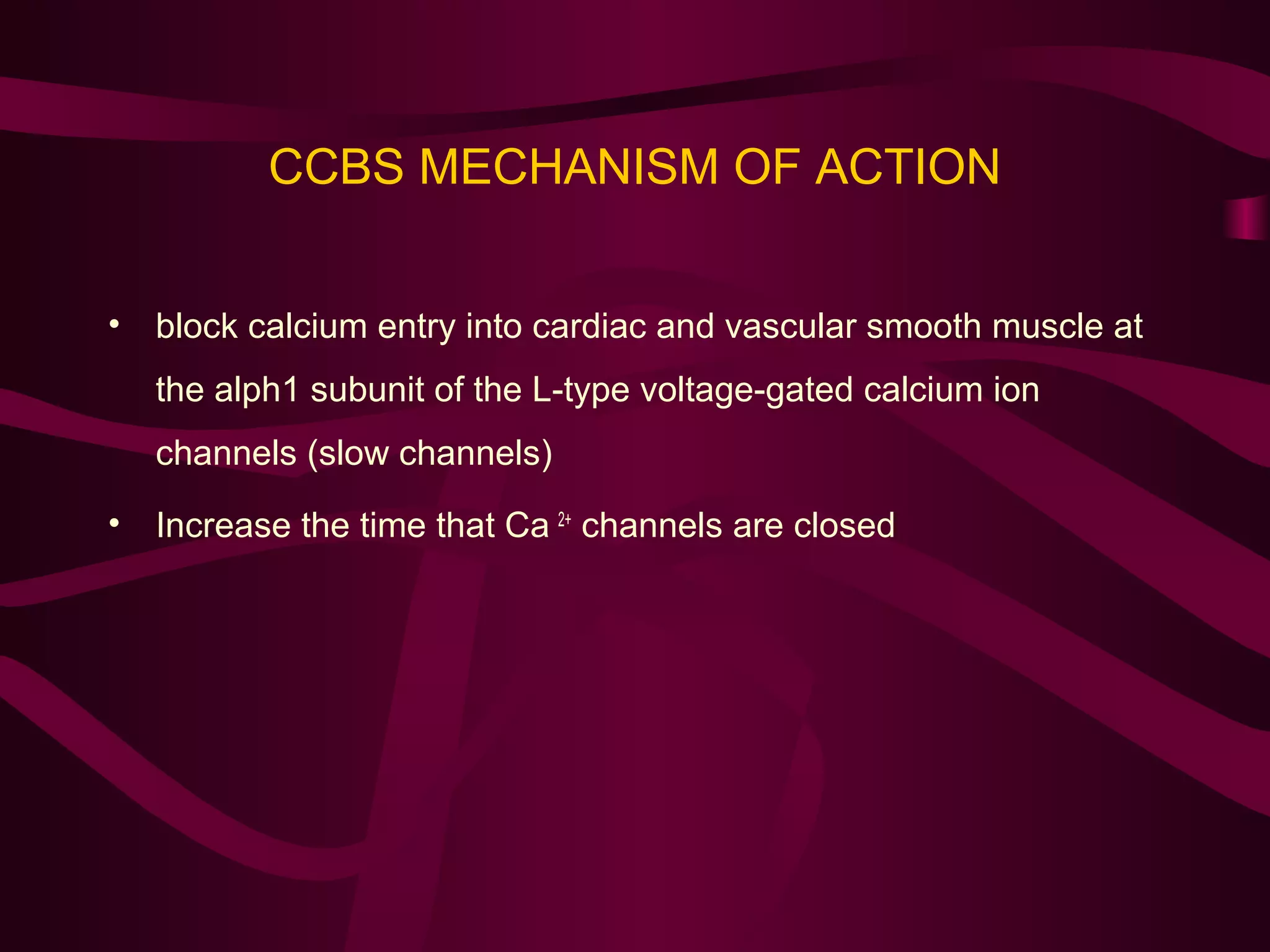 Calcium channels –physiology and Therapeutics uses.. | PPT
