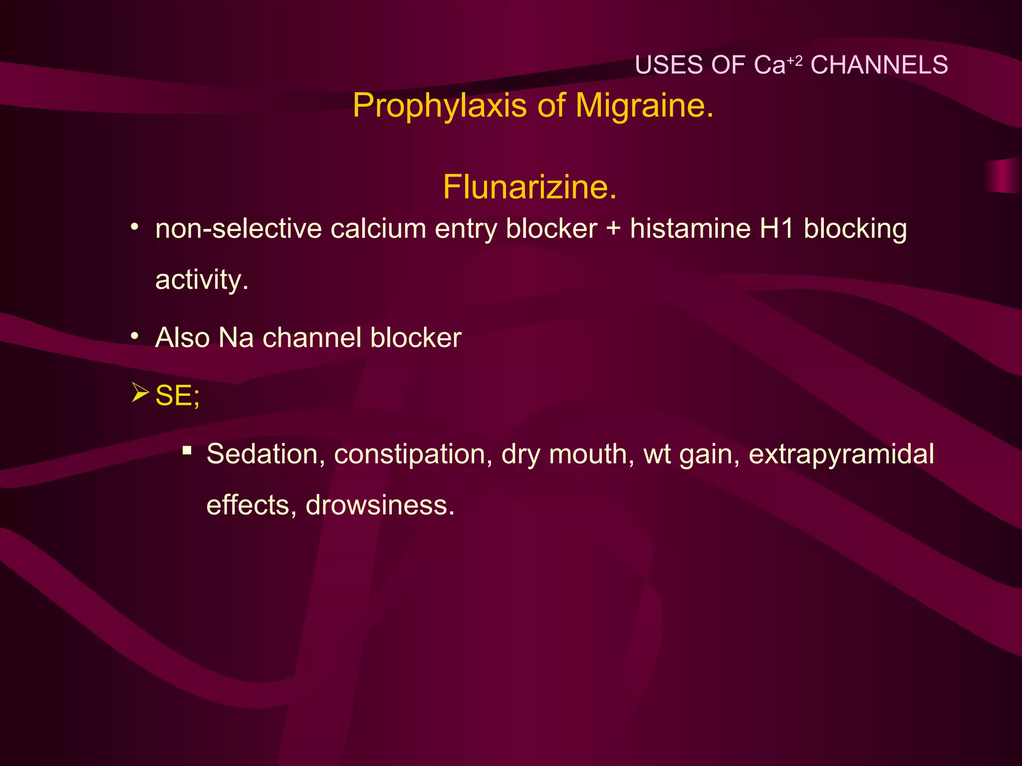 Calcium channels –physiology and Therapeutics uses.. | PPT