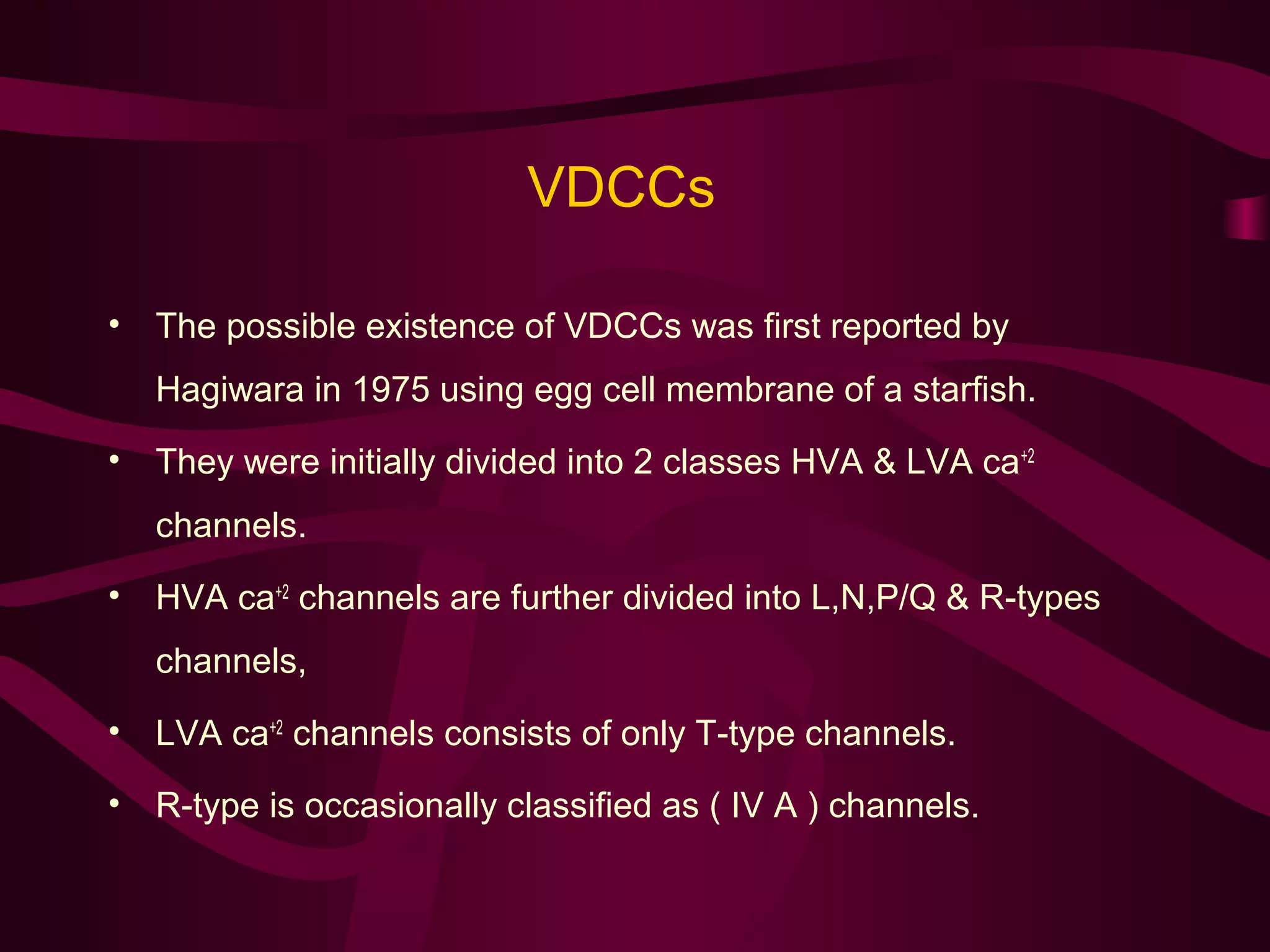 Calcium channels –physiology and Therapeutics uses.. | PPT