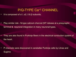 Calcium channels –physiology and Therapeutics uses.. | PPT