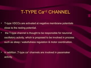 Calcium channels –physiology and Therapeutics uses.. | PPT