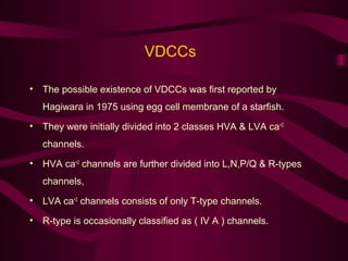 Calcium channels –physiology and Therapeutics uses.. | PPT