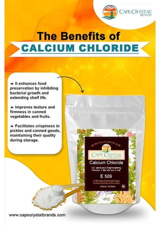 Calcium Chloride Benefits The Role of Calcium in Food Production and ...