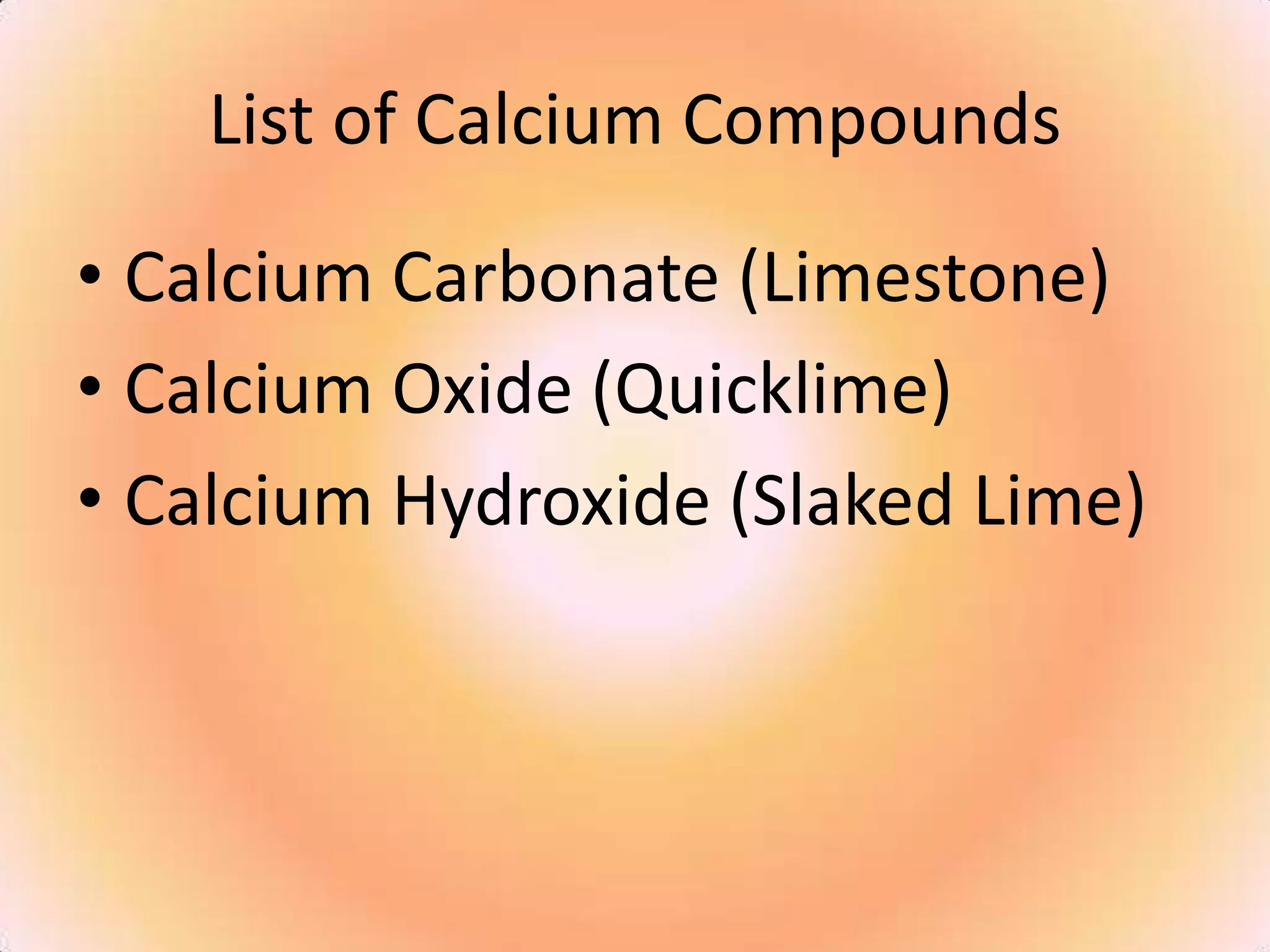 Form 3 PMR Science Calcium compounds | PPT