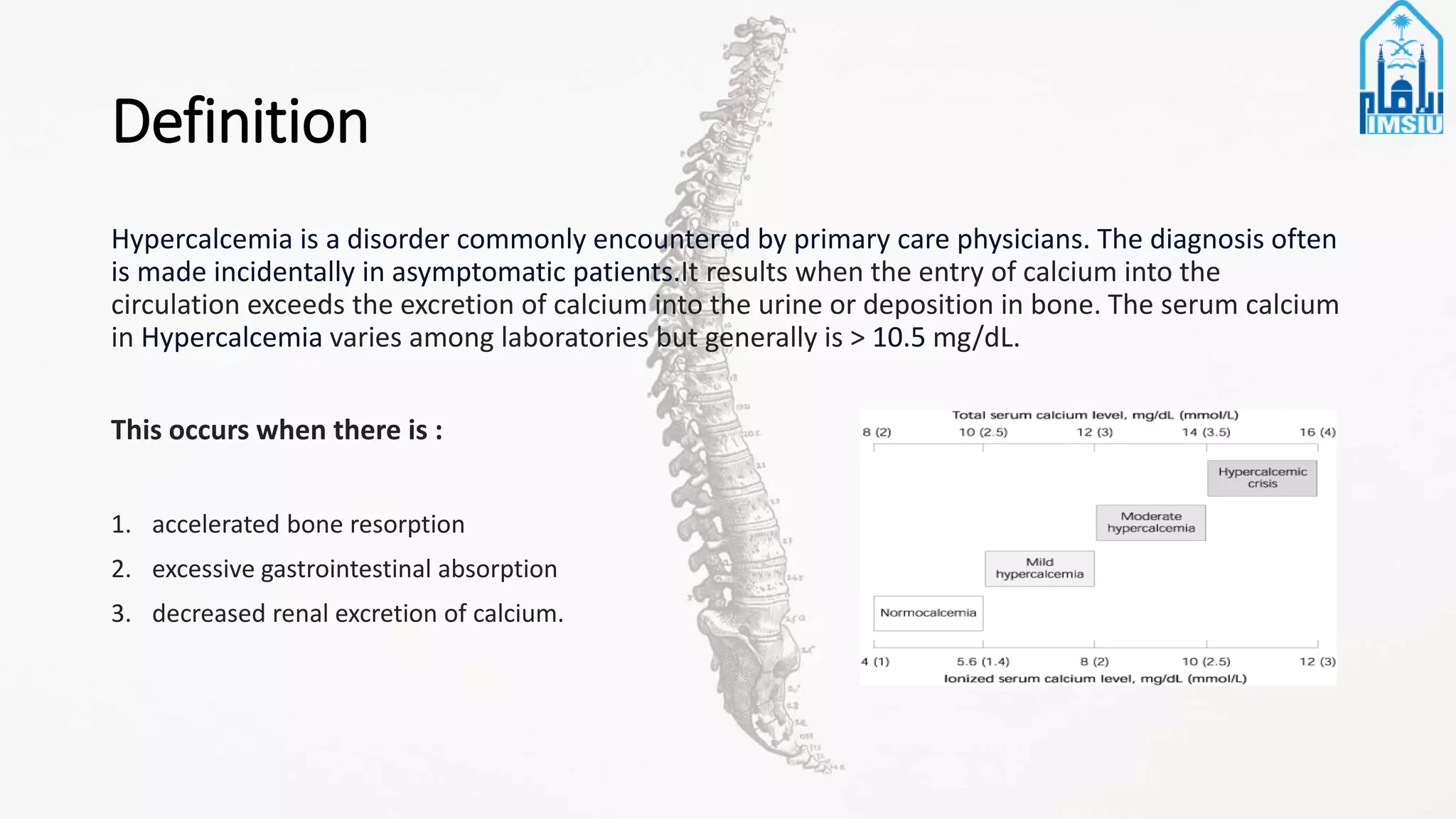 Calcium disorders | PPTX