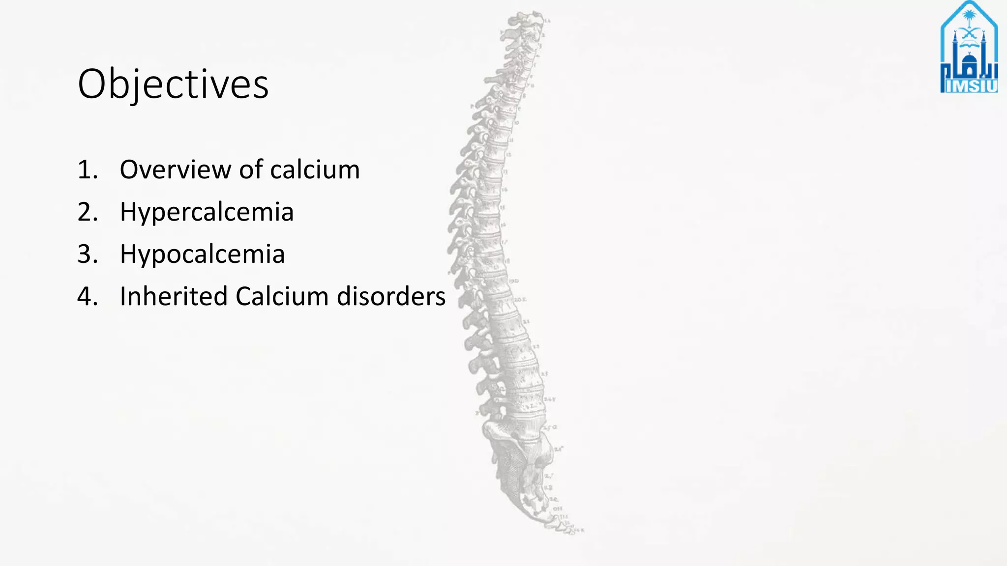 Calcium disorders | PPTX