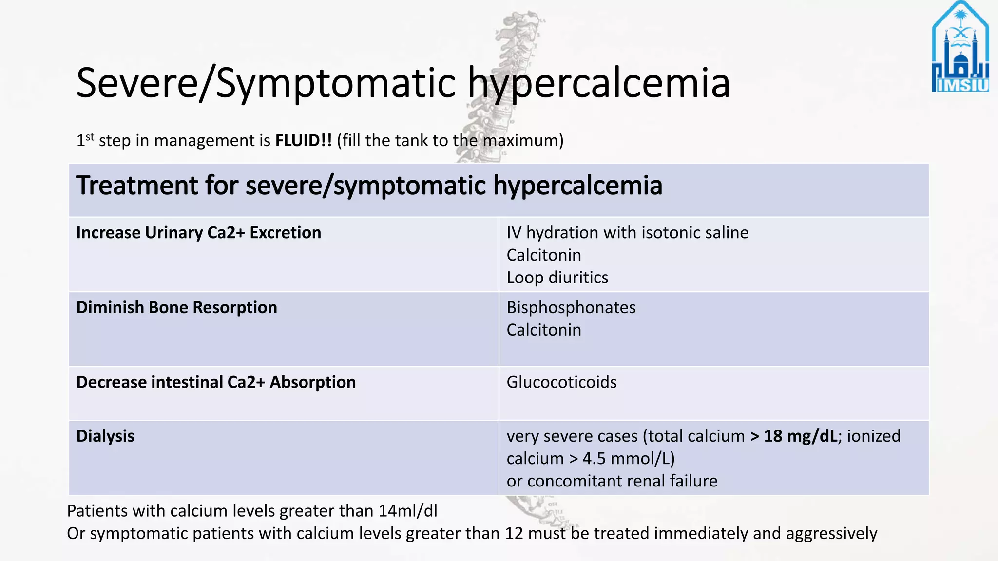Calcium disorders | PPTX