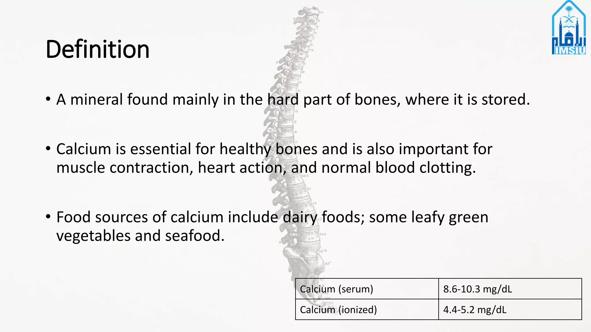 Calcium disorders | PPTX
