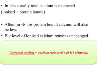 Calcium disturbaces | PPT