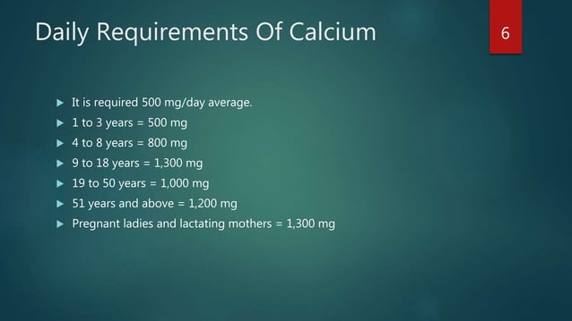 Calcium Presentation | PPT