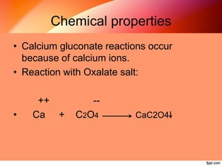 Calcium gluconate | PDF