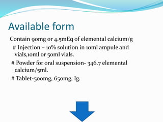 Calcium gluconate | PPTX