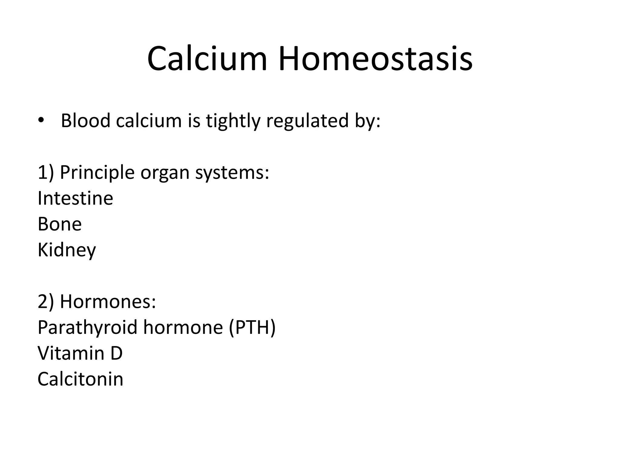 Calcium homeostasis | PPTX