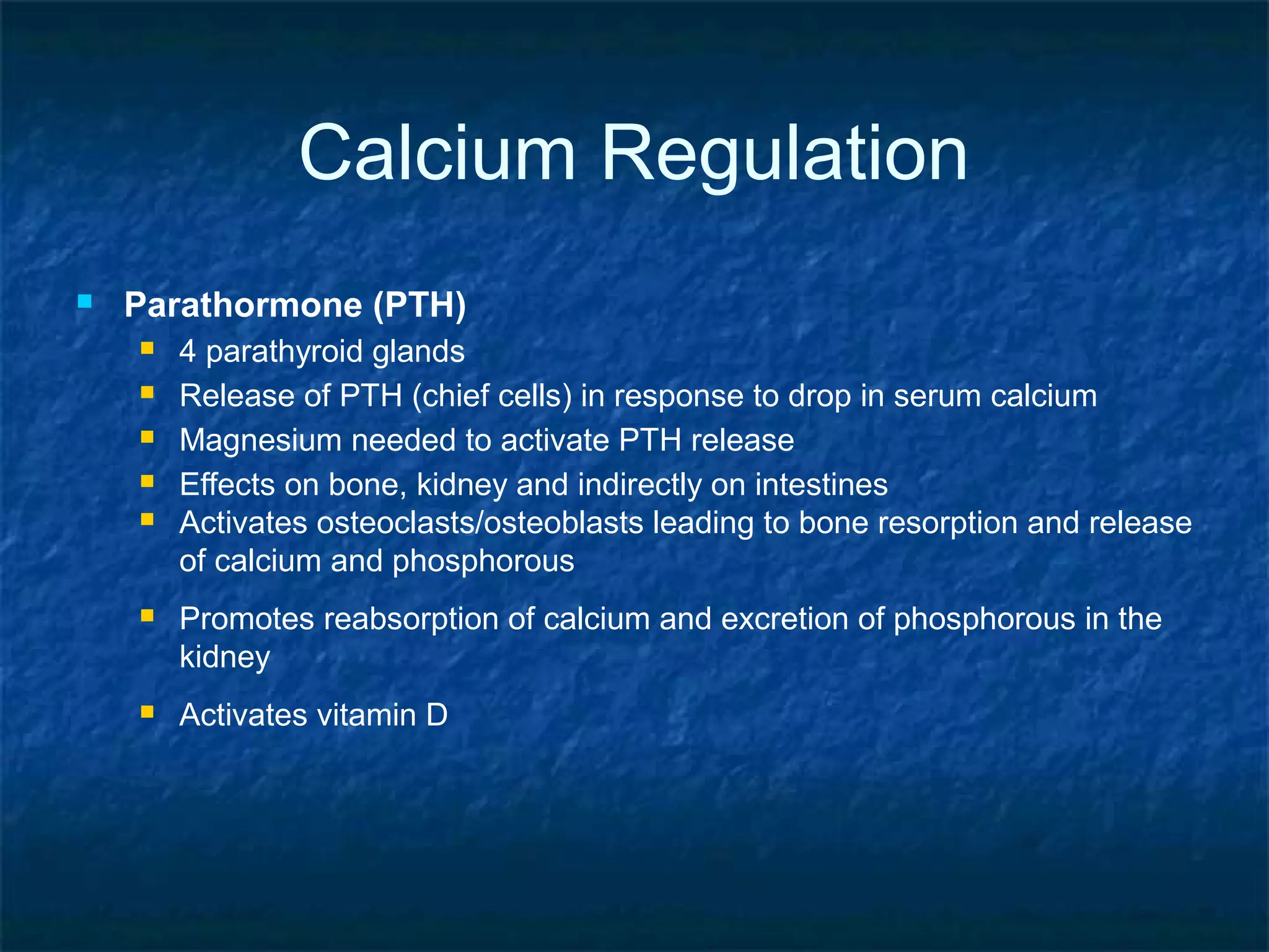 Calcium homeostasis | PPT