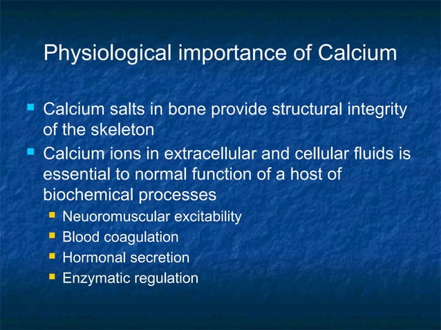 Calcium homeostasis | PPT | Endocrine and Metabolic Diseases | Diseases ...