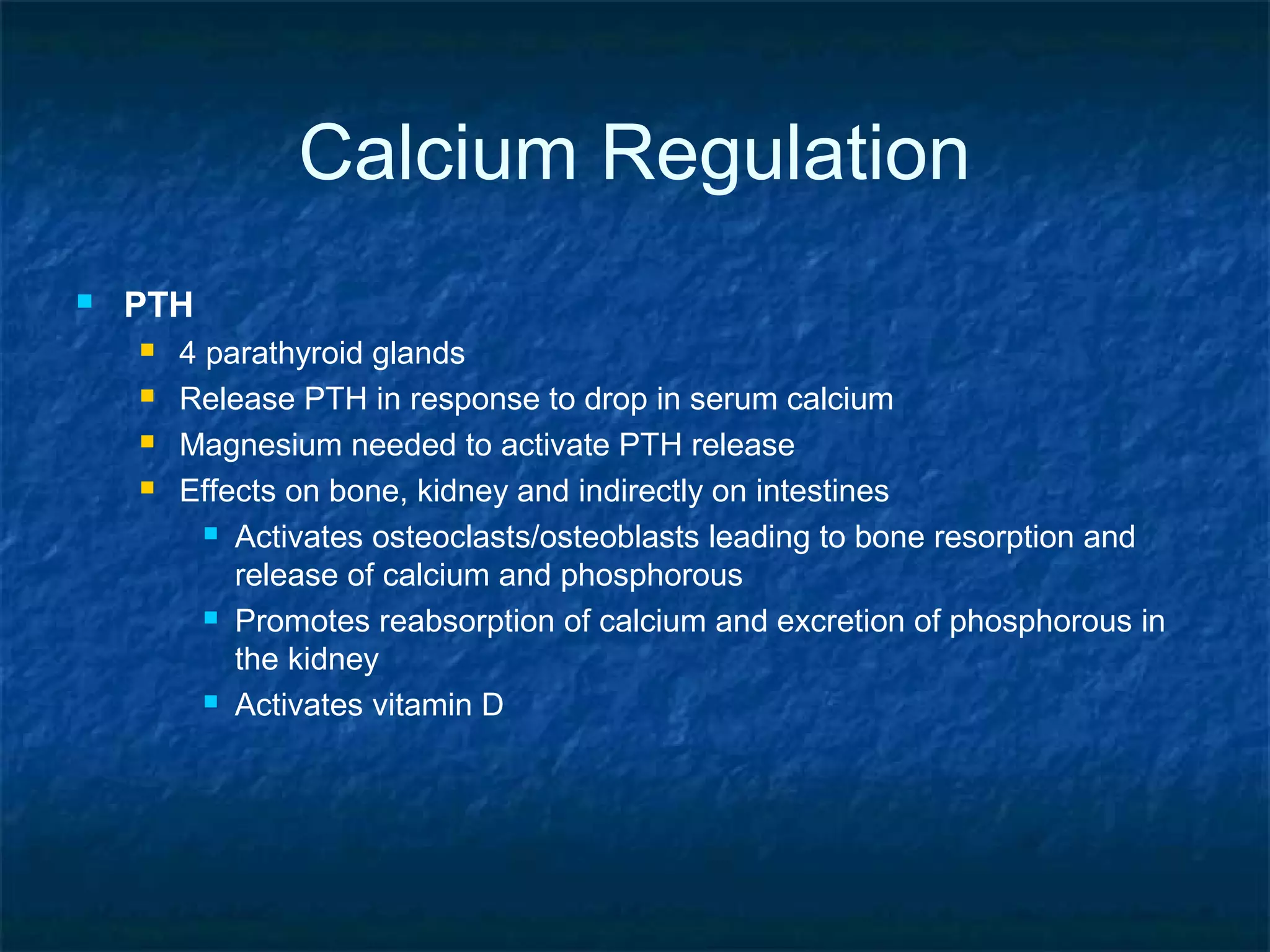 Calcium homeostasis | PPT