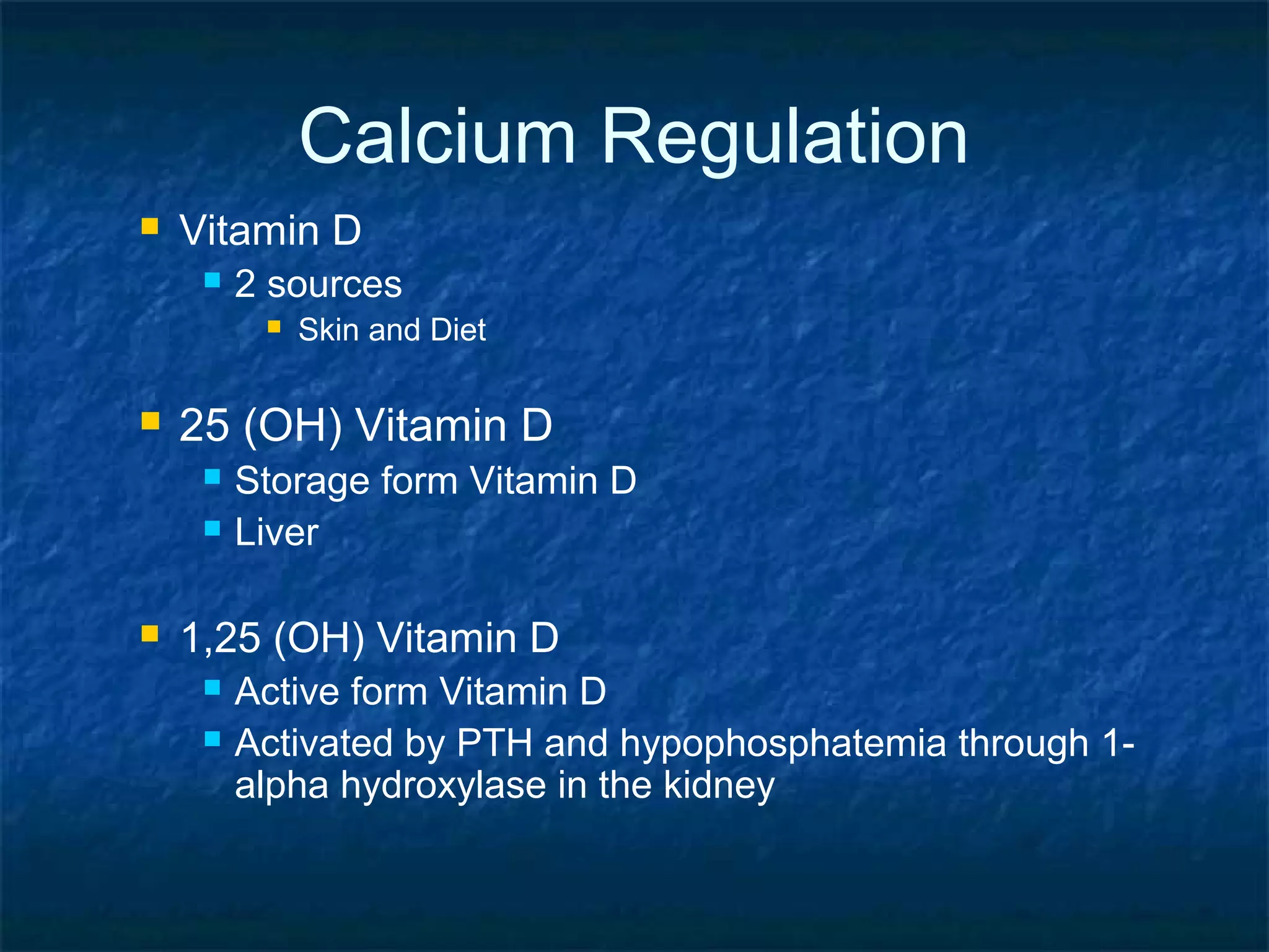 Calcium homeostasis | PPT