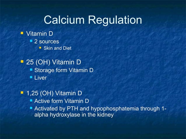 Calcium homeostasis | PPT
