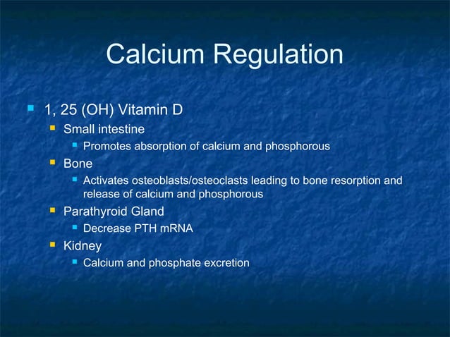 Calcium homeostasis | PPT