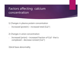 Calcium homeostasis | PPTX
