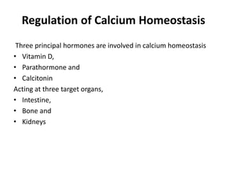 Calcium homeostasis | PPTX