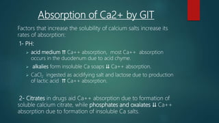 Calcium homeostasis | PPTX