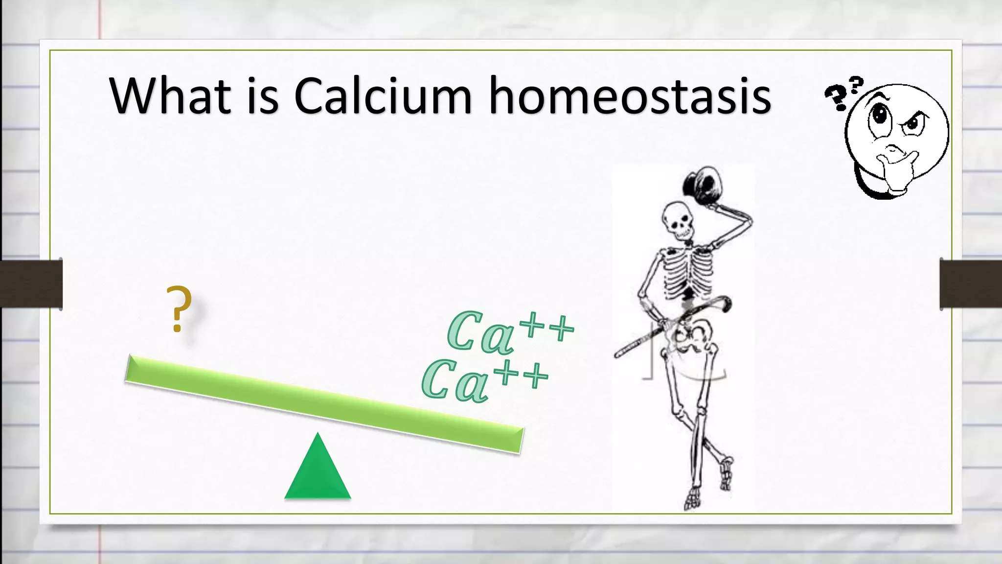 Calcium homeostasis | PPT