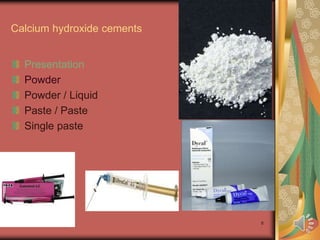 Calcium hydroxide cements | PPT