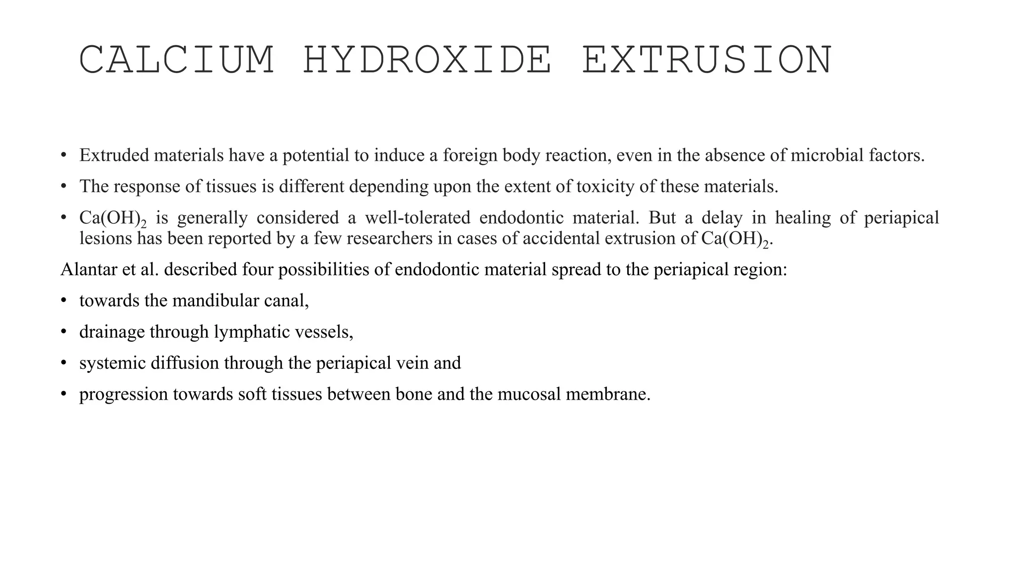 CALCIUM HYDROXIDE EXTRUSION..........pptx