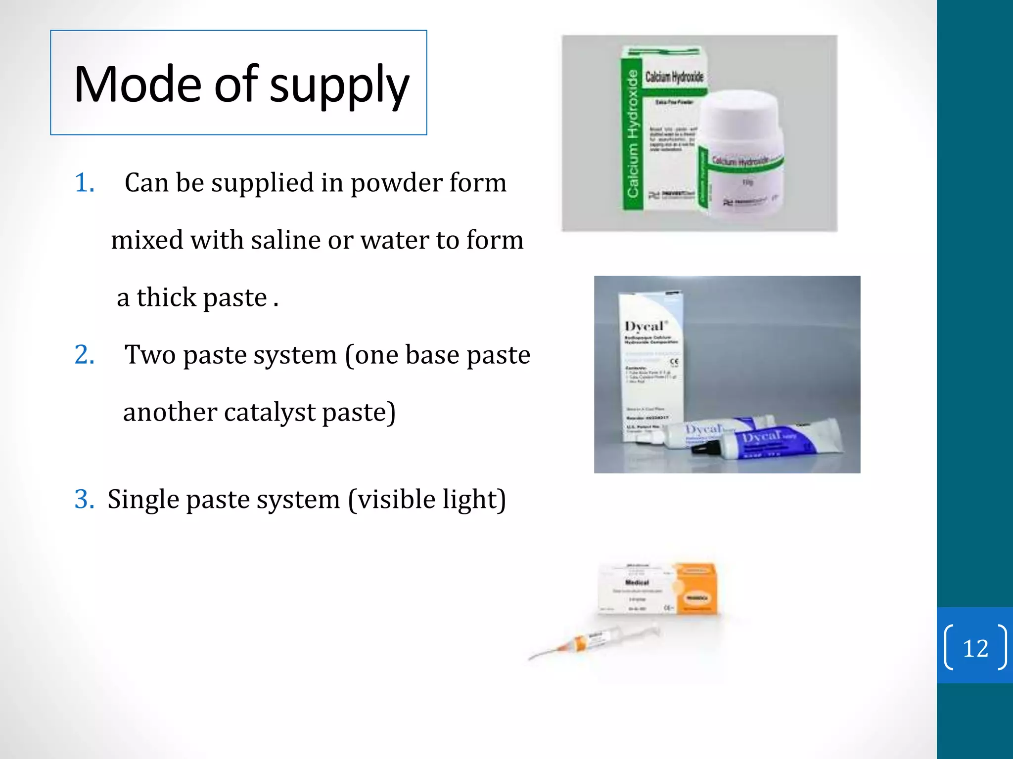 Calcium hydroxide main | PPTX