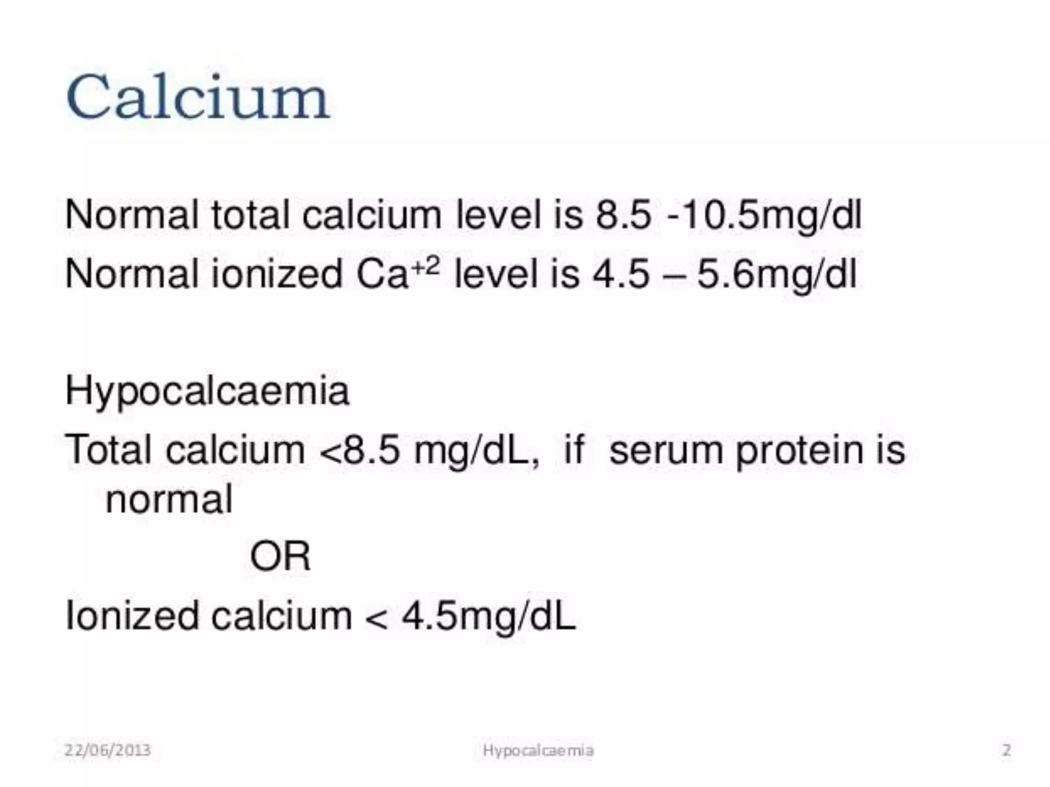 Calcium Imbalance (Updates) | PPTX