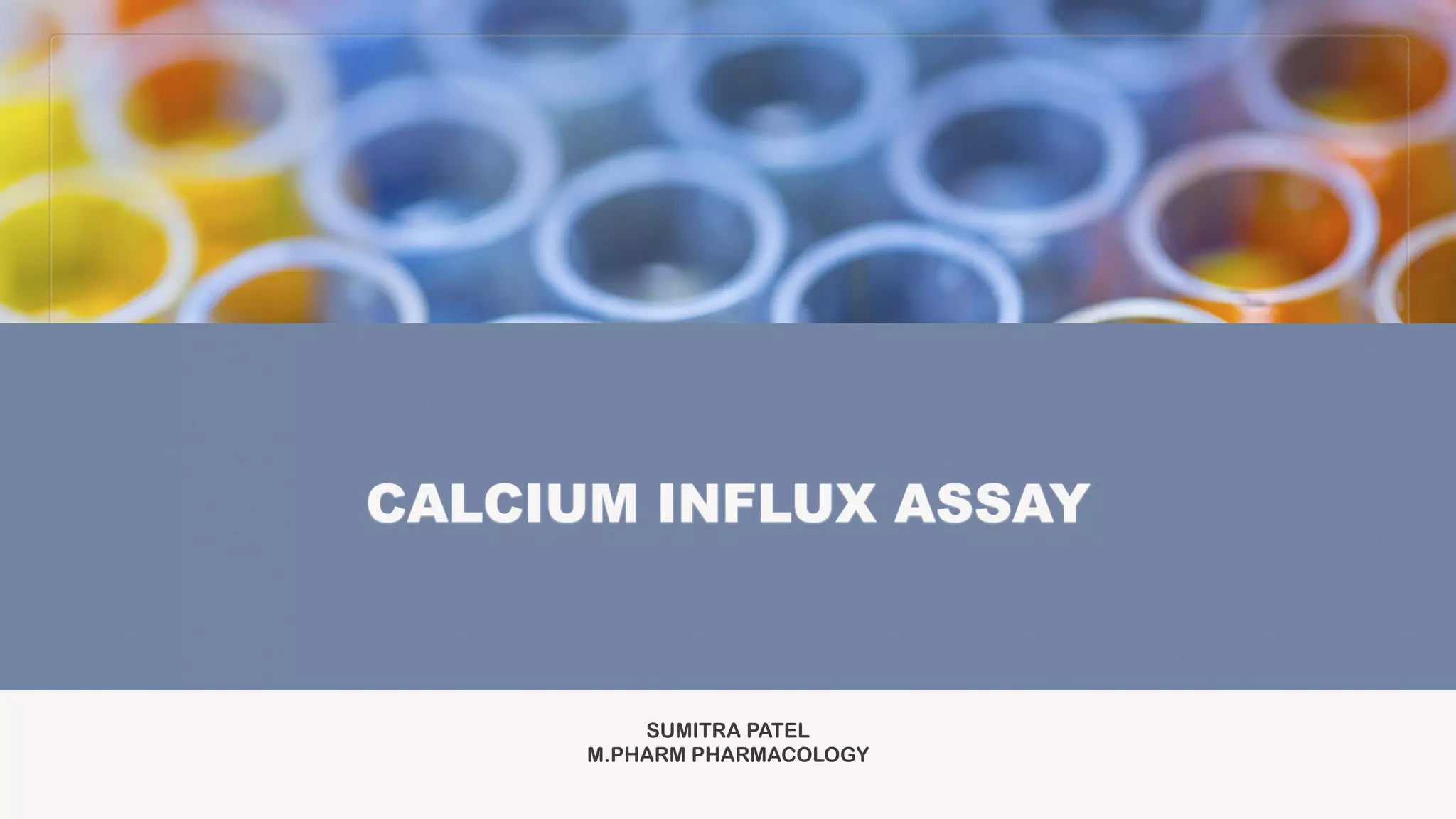 calcium influx assay | PDF
